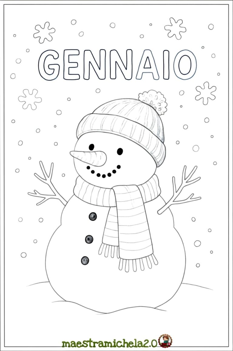 I MESI DELL'ANNO DA STAMPARE E COLORARE - maestramichela2.0